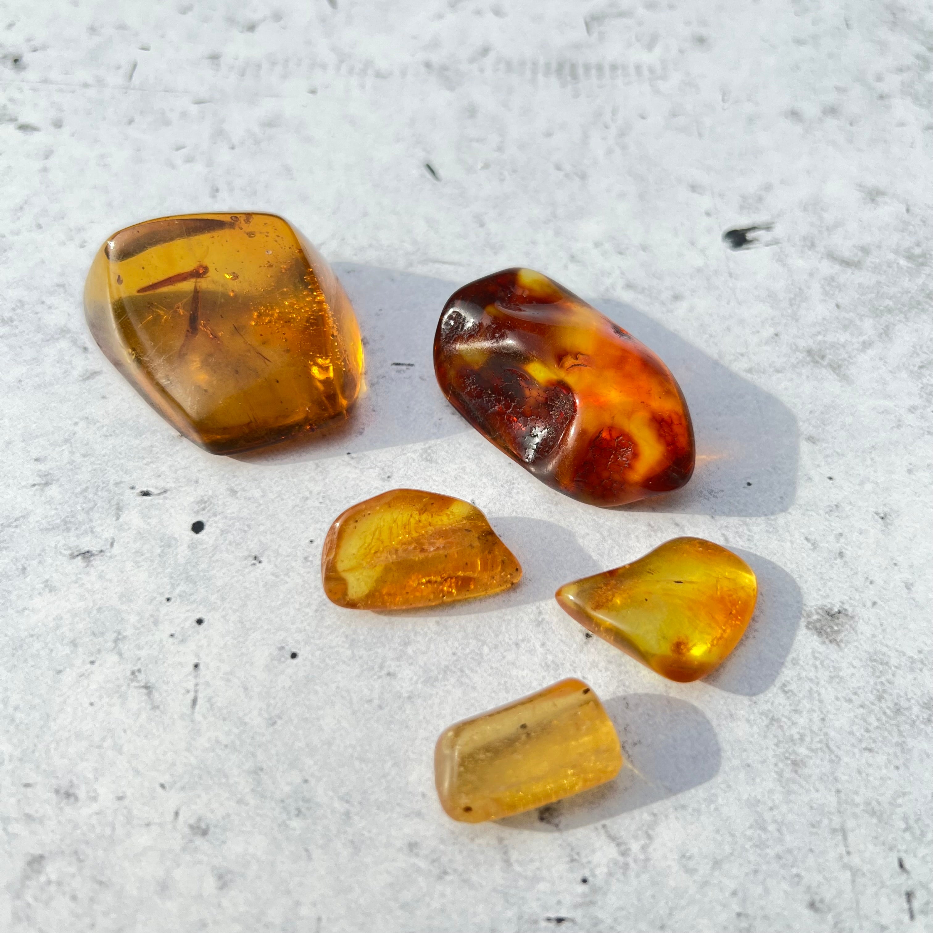 Baltic Amber Tumbled Stones | MYSTIKO HOUSE